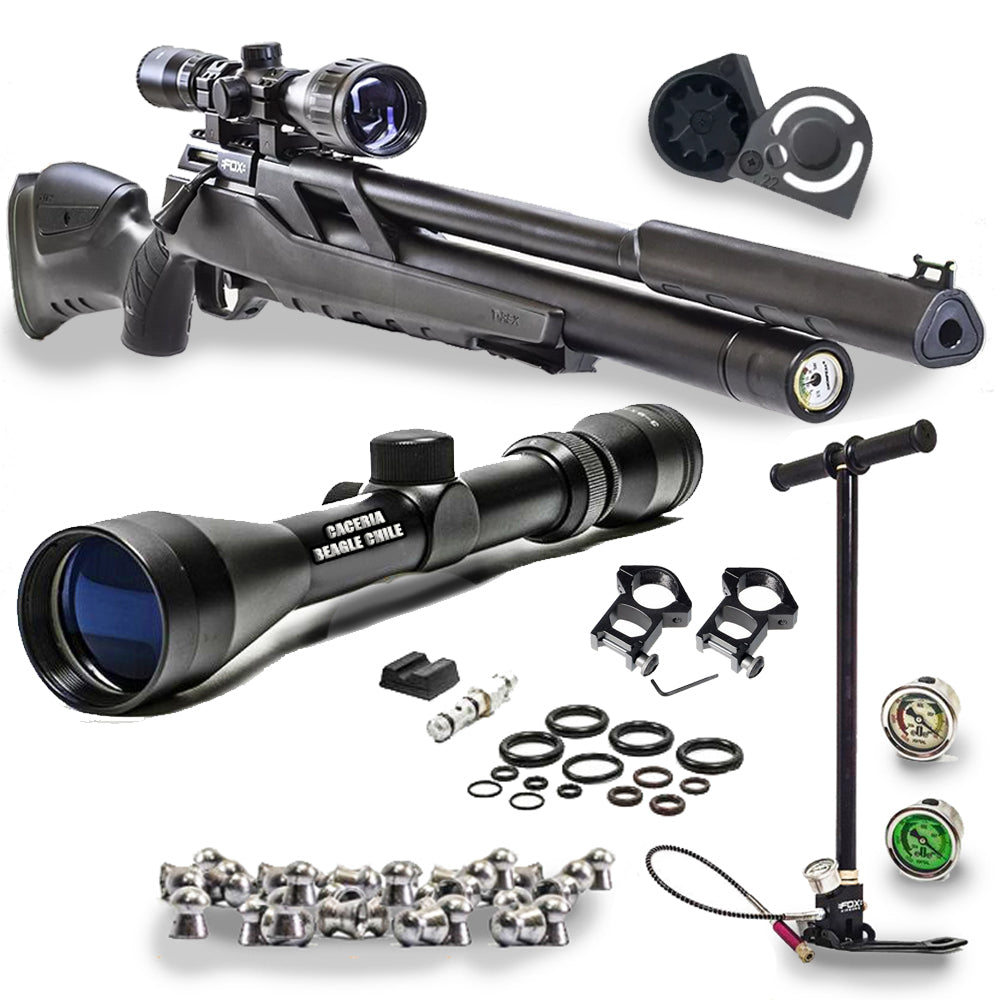 Rifle Pcp T-Rex Con Mira Postón Bombín Cargador Silenciador — Caceria ...